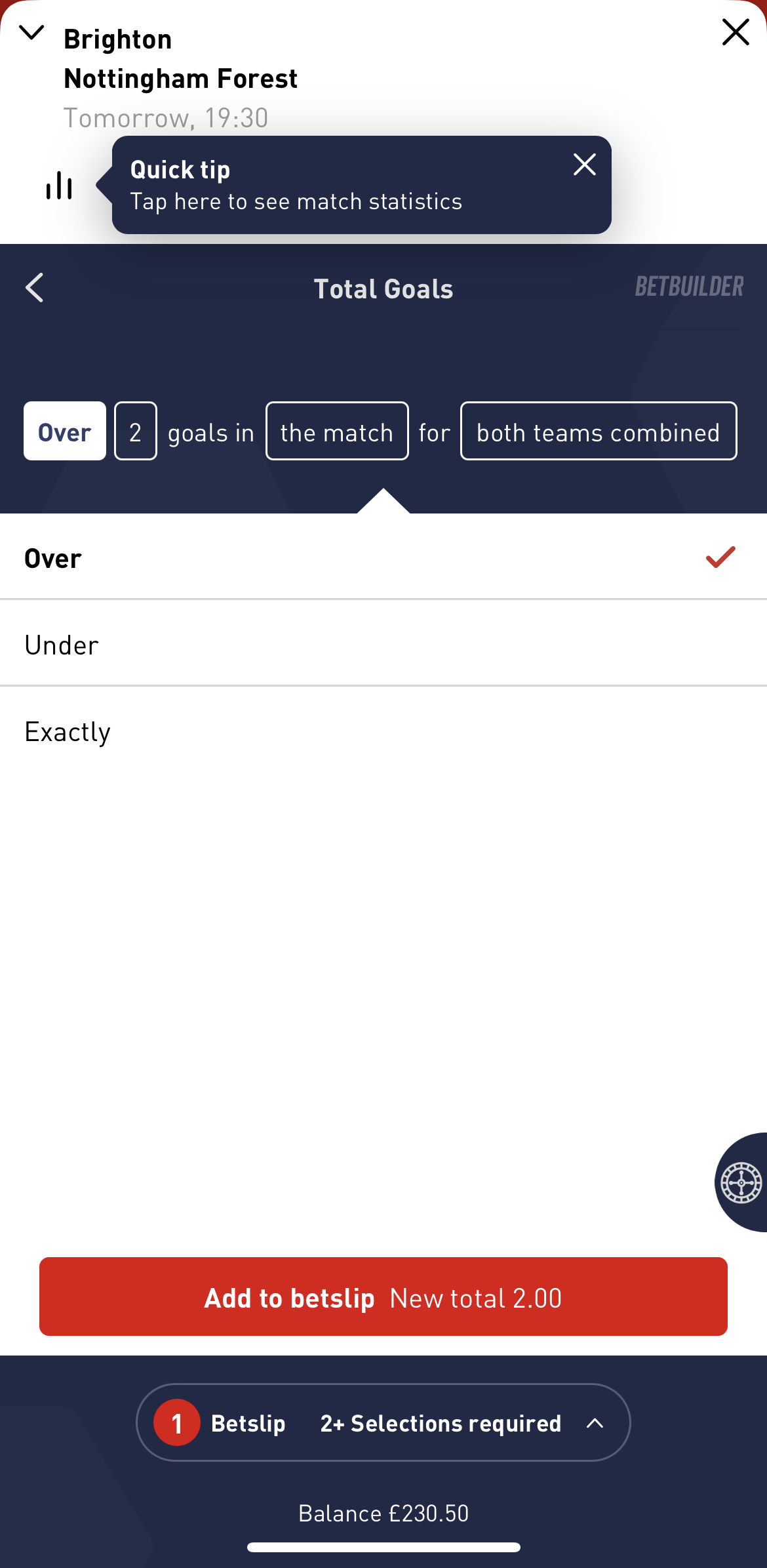 Bet builder – Virgin Bet Help Centre